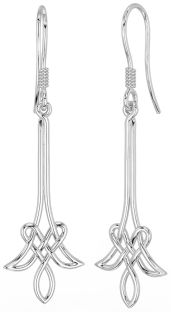 Silver Irish "Celtic Knot" Dangle Earrings